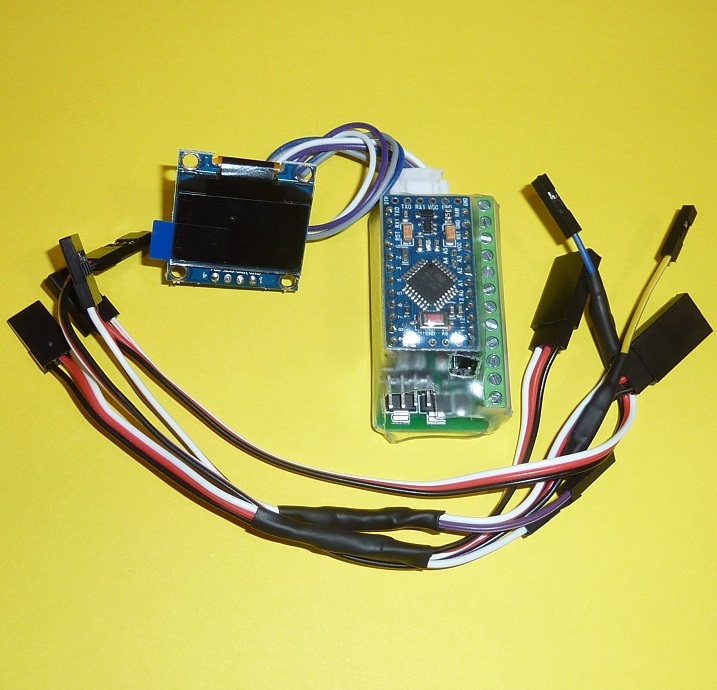 RC-LAB Oled Dashboard en Lightsysteem NANO-arduino - Envelop