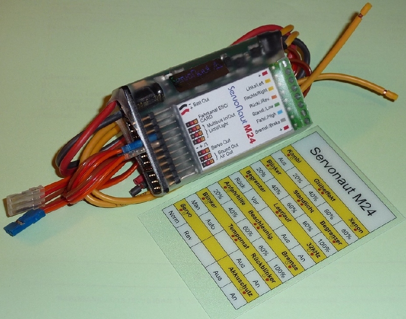 ServoNaut M24 snelheidsregelaar met lichtset Truck - Pakket